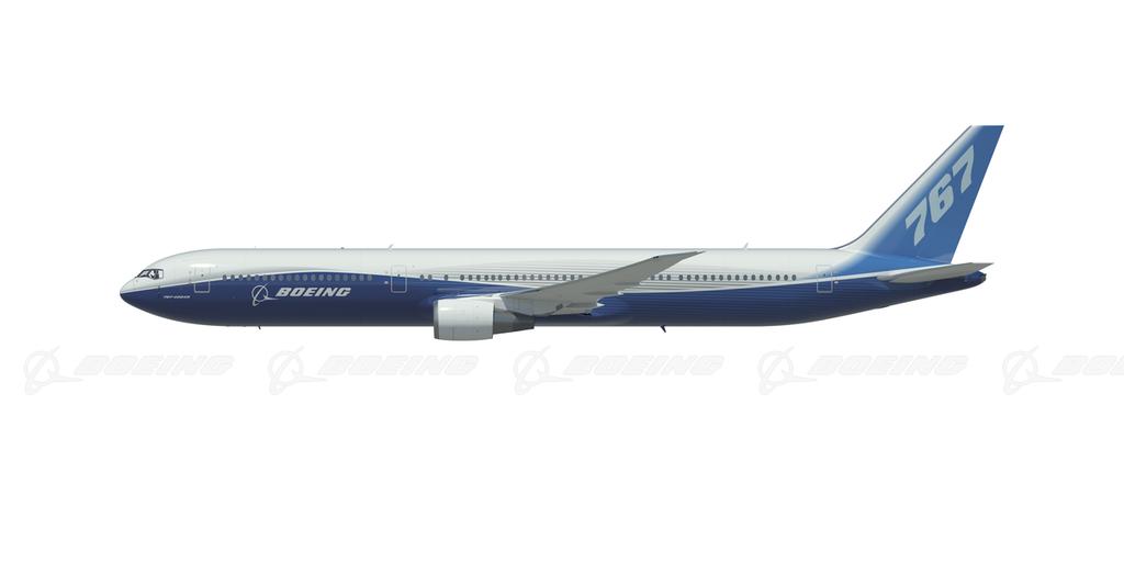 Boeing Images - 767-400ER Standard View Illustration