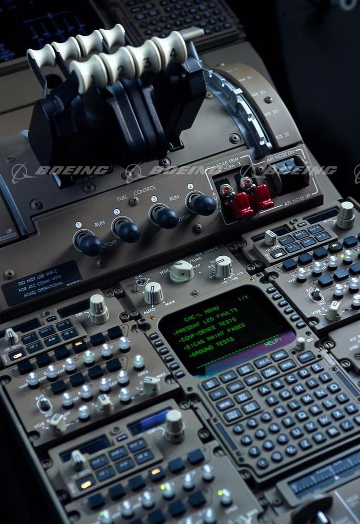Boeing Images - 747 Flight Deck Panel Detail