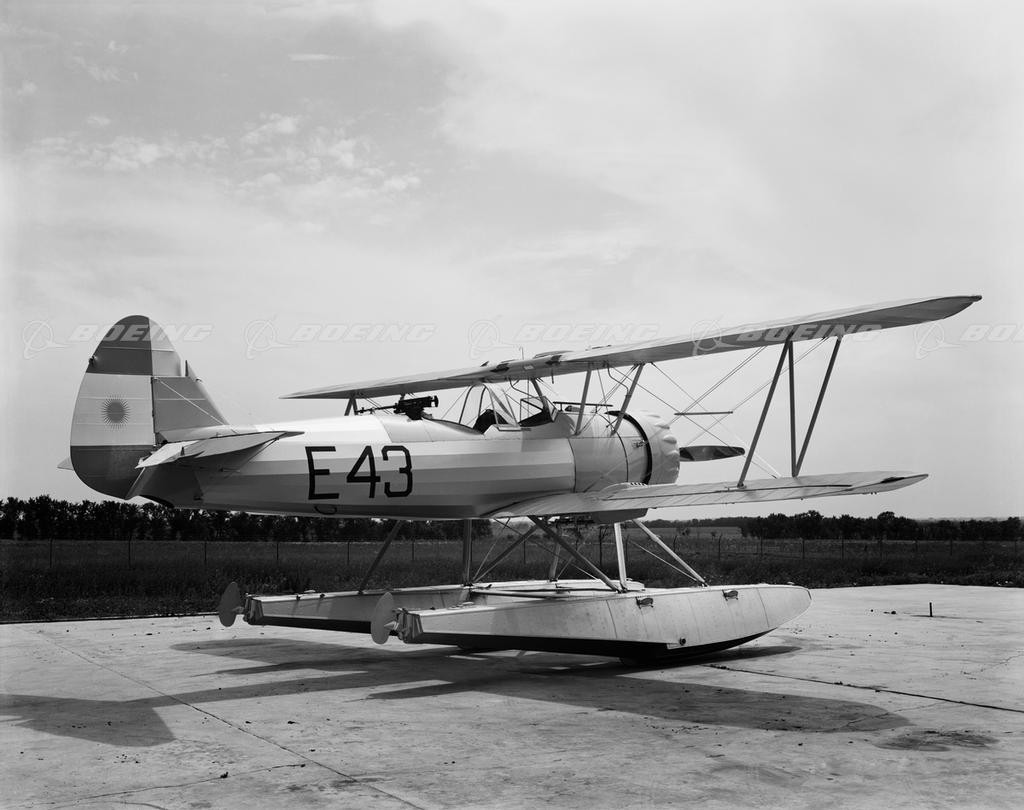 Boeing Images - Stearman Kaydet Model S76D1 Equipped with Edo Floats